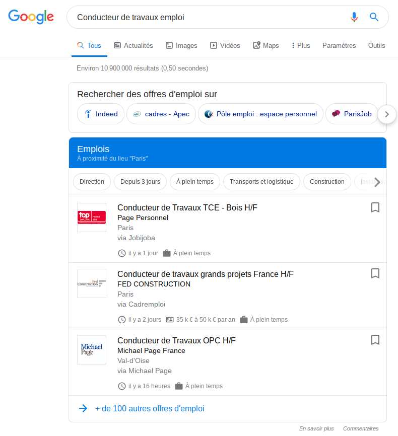 Google for Jobs | Vos offres d'emploi automatiquement dans Google